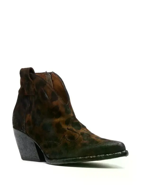 Elena Iachi Leopard-print Ankle Boots