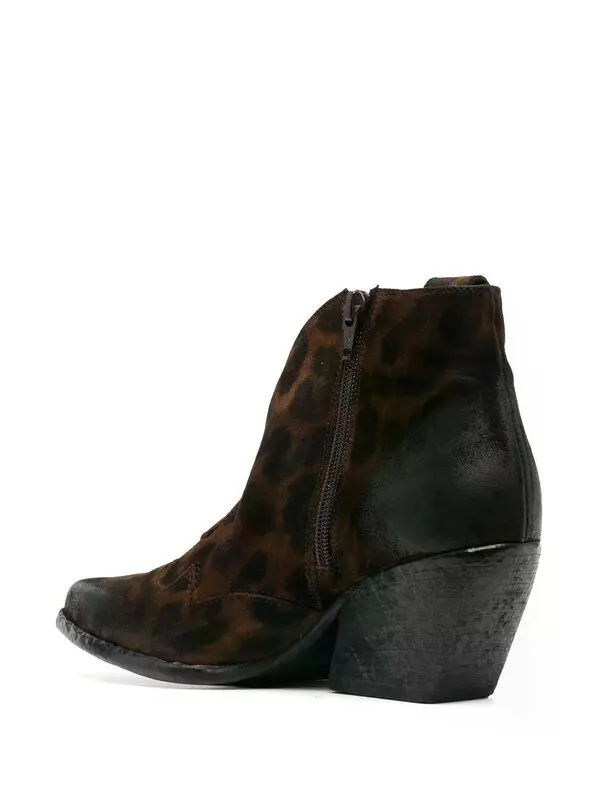 Elena Iachi Leopard-print Ankle Boots