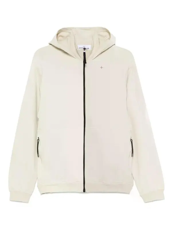 Stone Island Compass-motif Hoodie - Neutrals