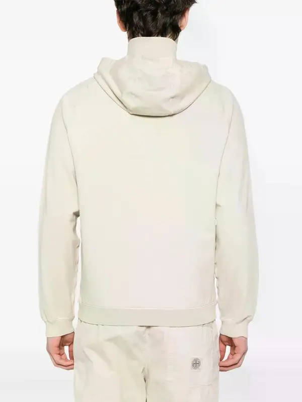 Stone Island Compass-motif Hoodie - Neutrals