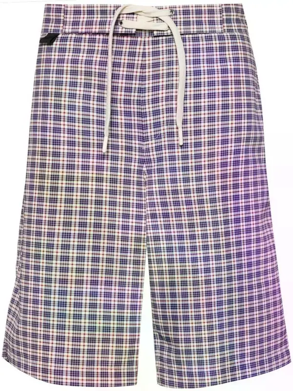 Wood Wood Plaid Check-print Shorts