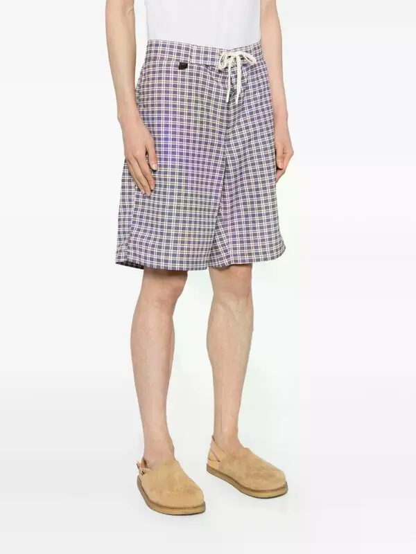 Wood Wood Plaid Check-print Shorts