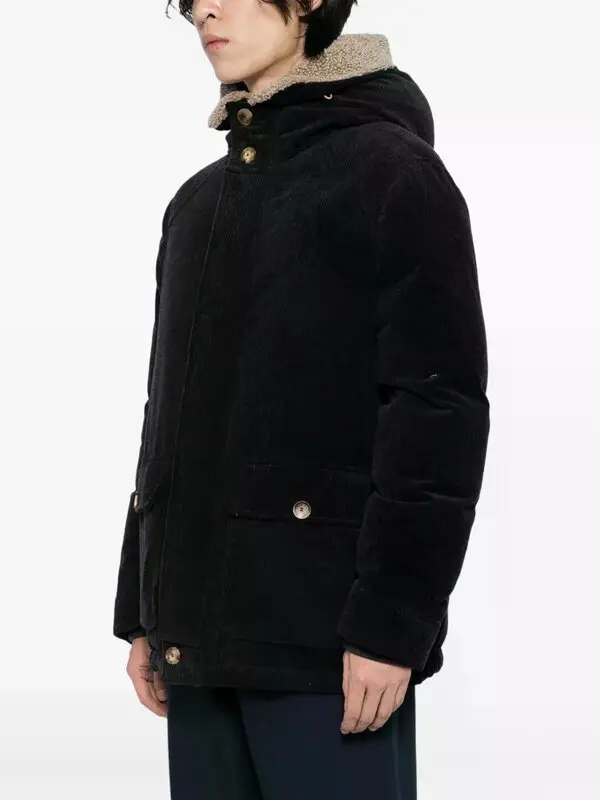 Brunello Cucinelli Corduroy Single Breasted Coat