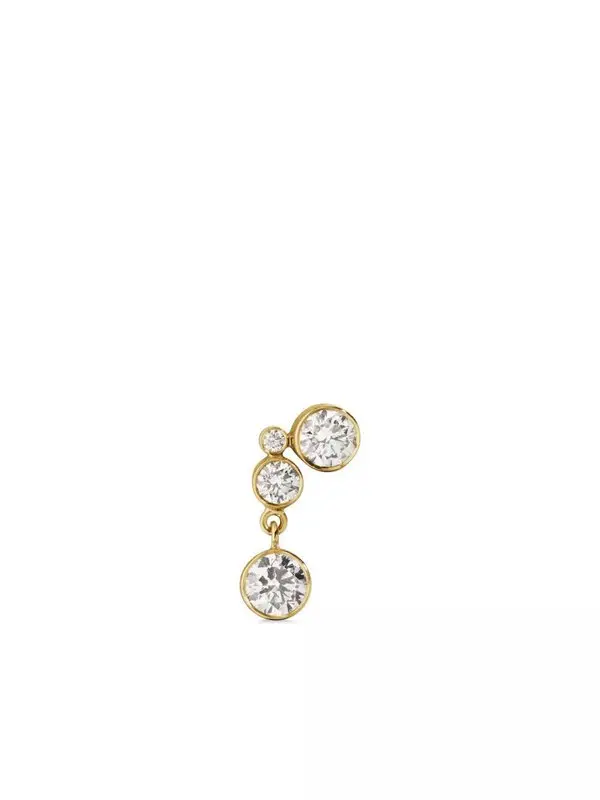 Sophie Bille Brahe 18k Recycled Yellow Stella Diamant Diamond Earring - Gold