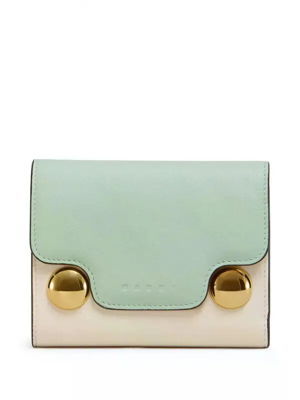 Marni Trunkaroo Tri-fold Wallet - Green