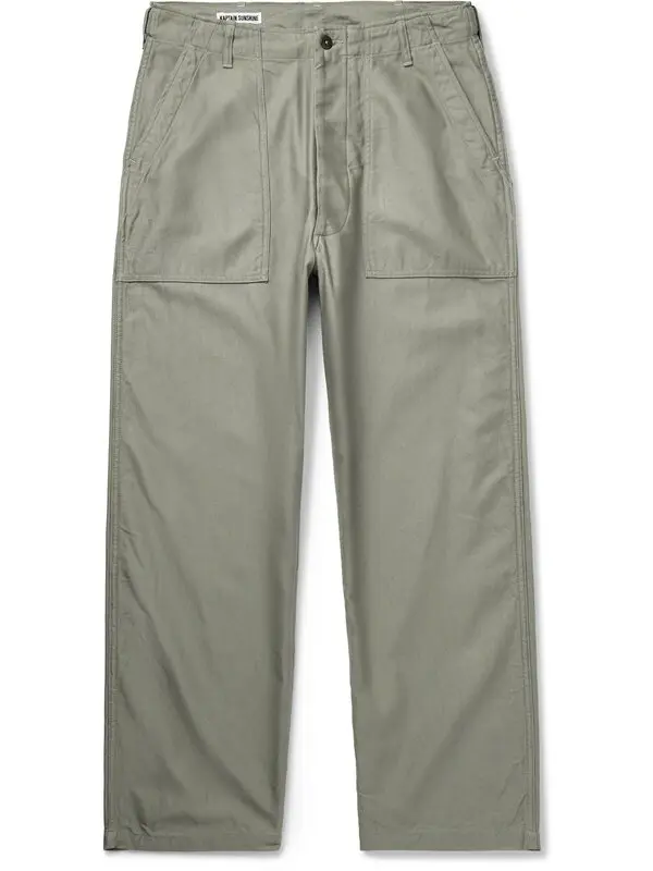 KAPTAIN SUNSHINE Baker Straight-leg Cotton Trousers