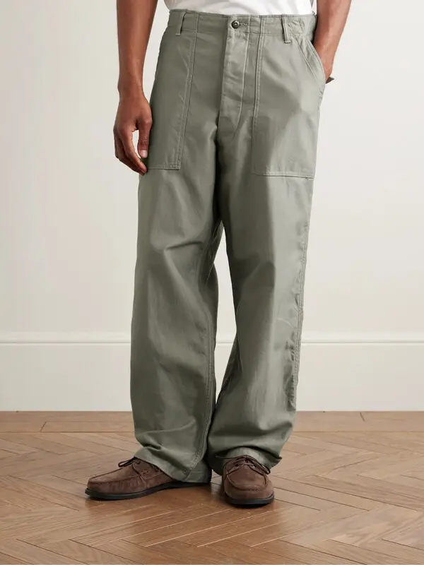 KAPTAIN SUNSHINE Baker Straight-leg Cotton Trousers