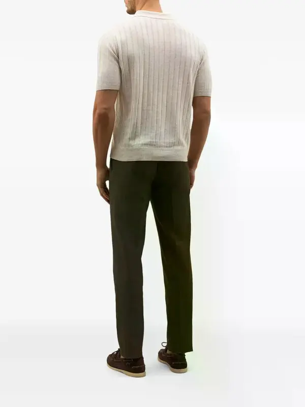 Boglioli Ribbed Polo Shirt - Neutrals