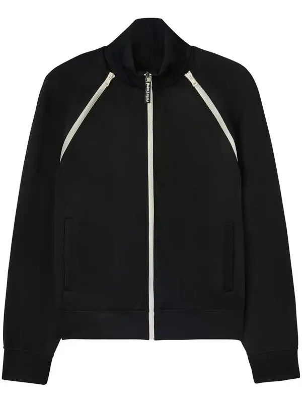Palm Angels Contrast-trim Track Jacket - Black