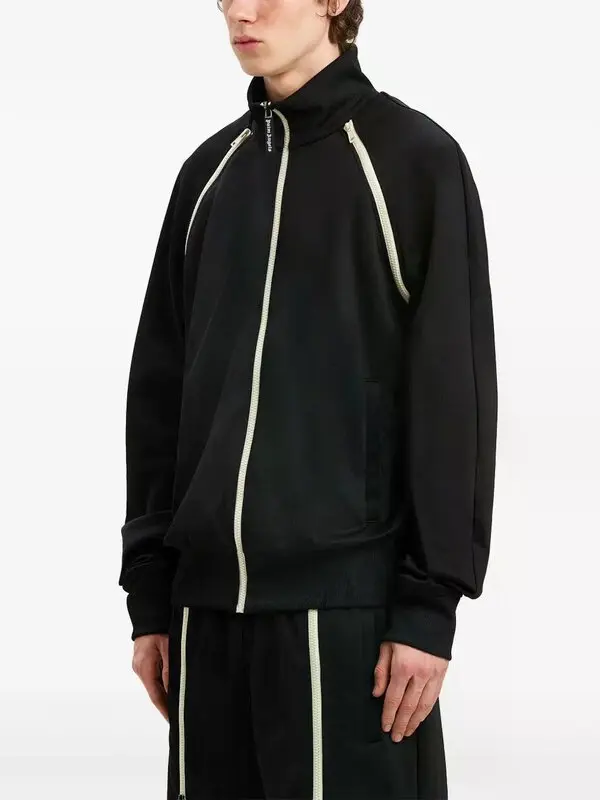 Palm Angels Contrast-trim Track Jacket - Black