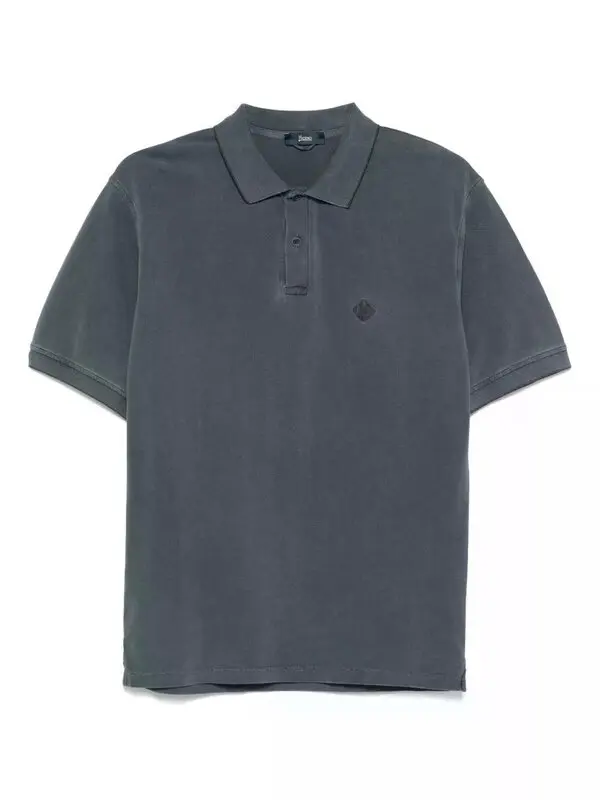 Herno Logo-embroidered Polo Shirt - Blue