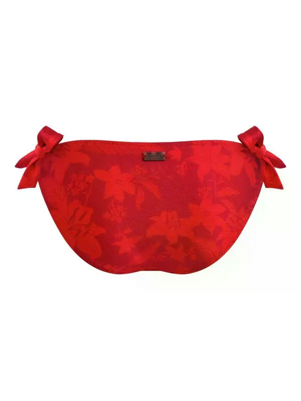 Vilebrequin Flower Power Bikini Bottom - Red