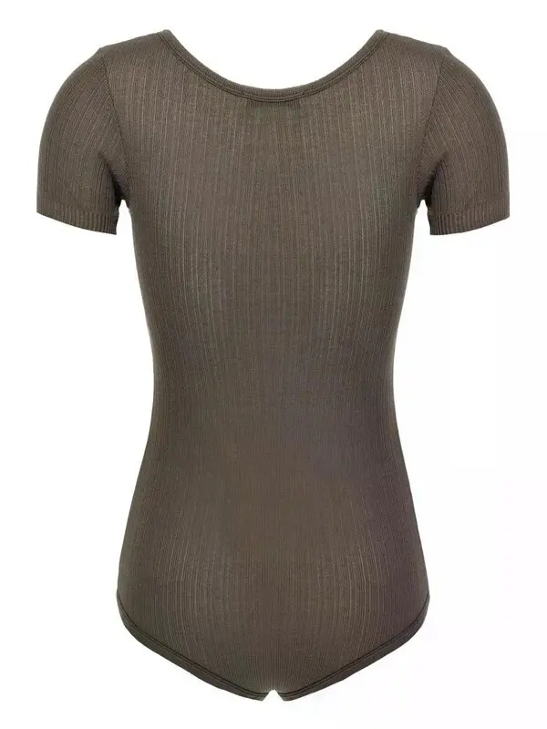 LEMAIRE Ribbed-knit Body - Brown