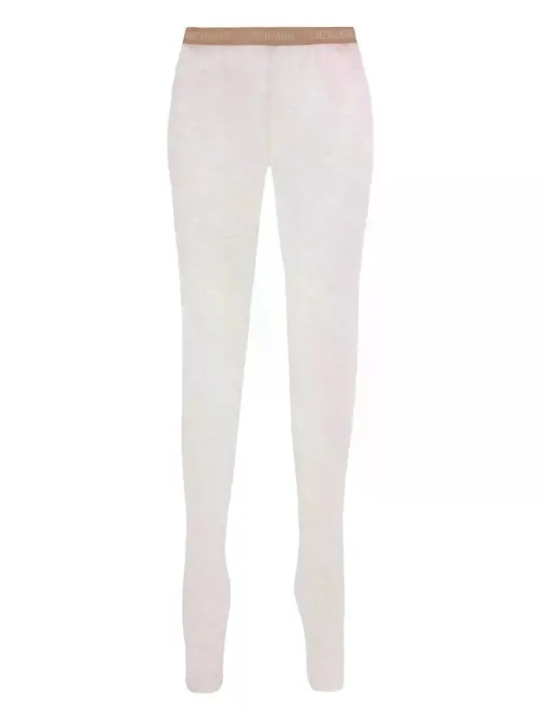 Valentino Garavani Logo-waistband Tights - Neutrals