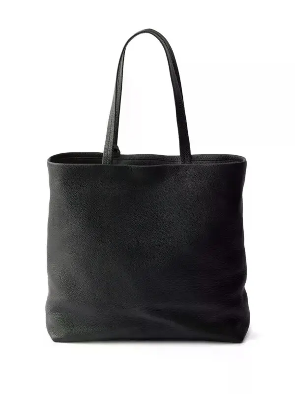 Prada Leather Tote Bag - Black
