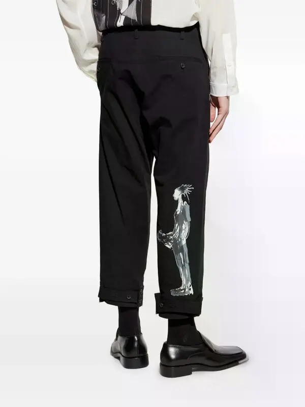 Yohji Yamamoto Cotton-blend Trousers