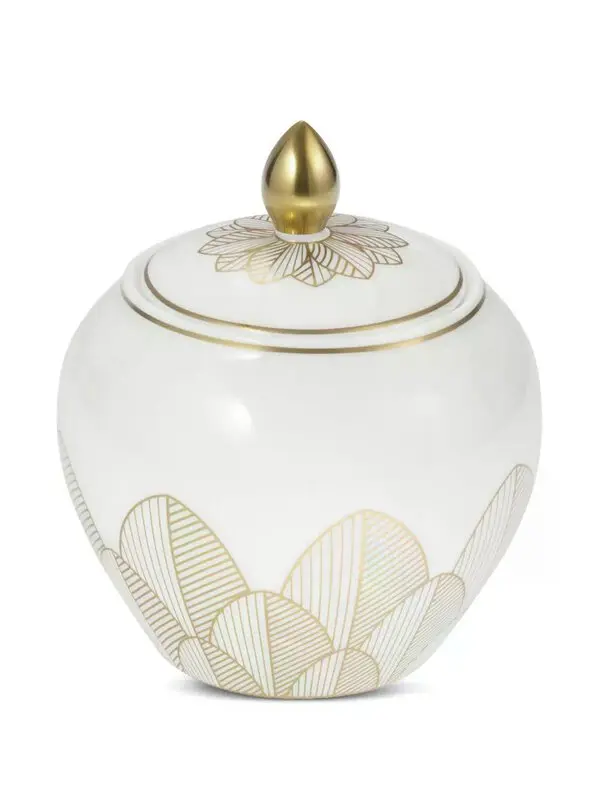 Christofle Malmaison Covered Sugar Bowl - White