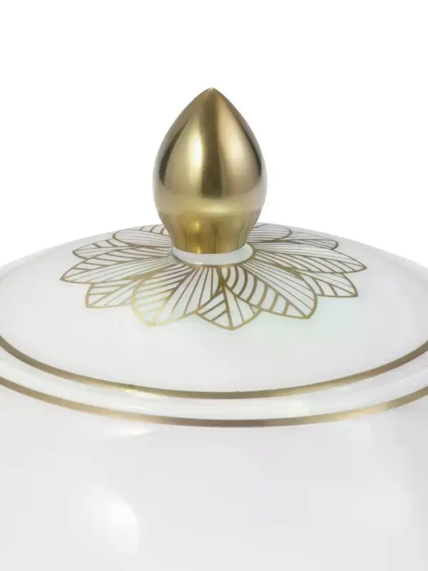 Christofle Malmaison Covered Sugar Bowl - White
