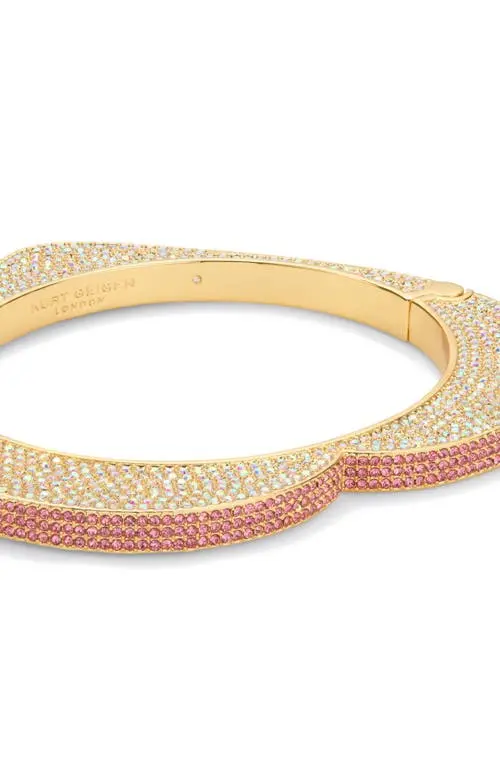 Kurt Geiger Pavé Crystal Heart Bangle Bracelet
