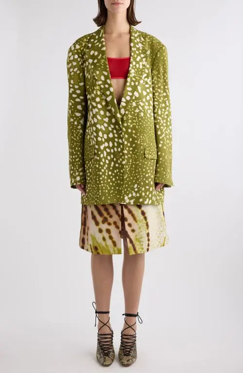 Dries Van Noten Basti Orchid Spots Blazer