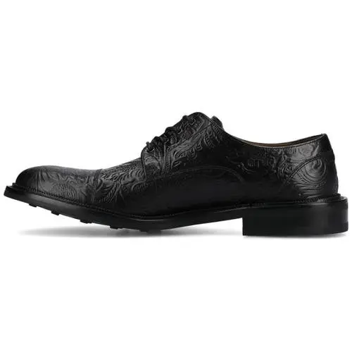 Taft The Rome Embossed Leather Shoe - Noir Viejo