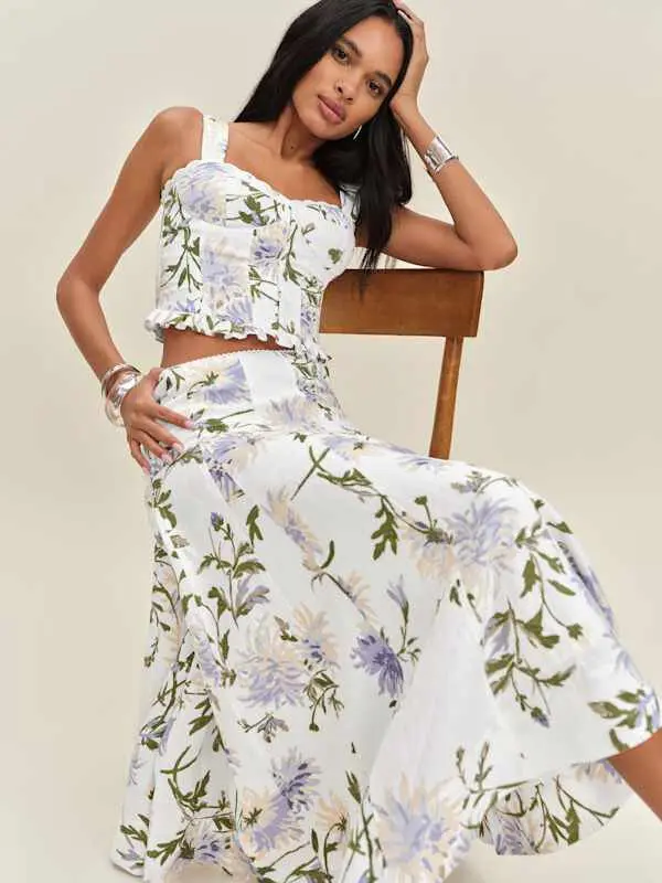 REFORMATION Anatolia Linen Two Piece