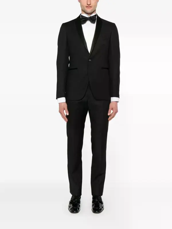 Tagliatore Satin-trim Suit