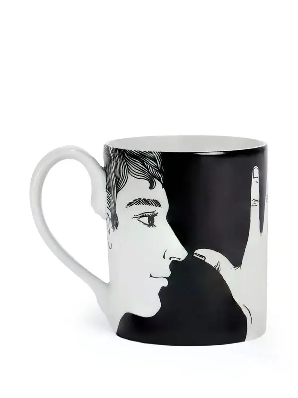 FORNASETTI Marameo Mug - Black