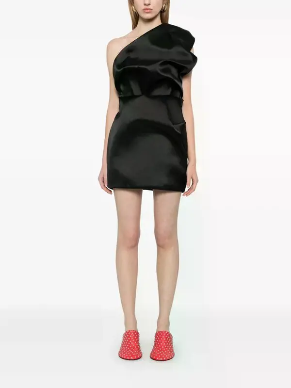 MARQUES' ALMEIDA Satin Draped Mini Dress