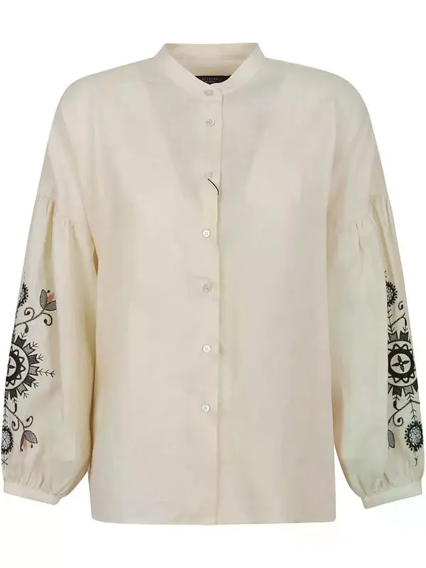 Max Mara Embellished Sleeve Blouse