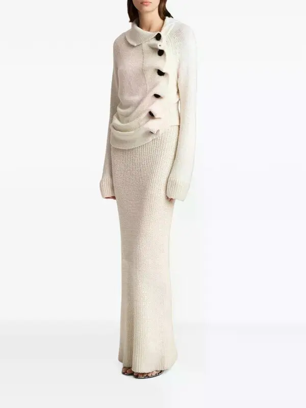 Khaite Lorrai Cardigan - Neutrals