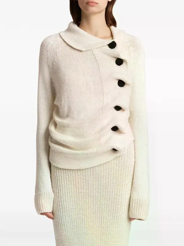 Khaite Lorrai Cardigan - Neutrals
