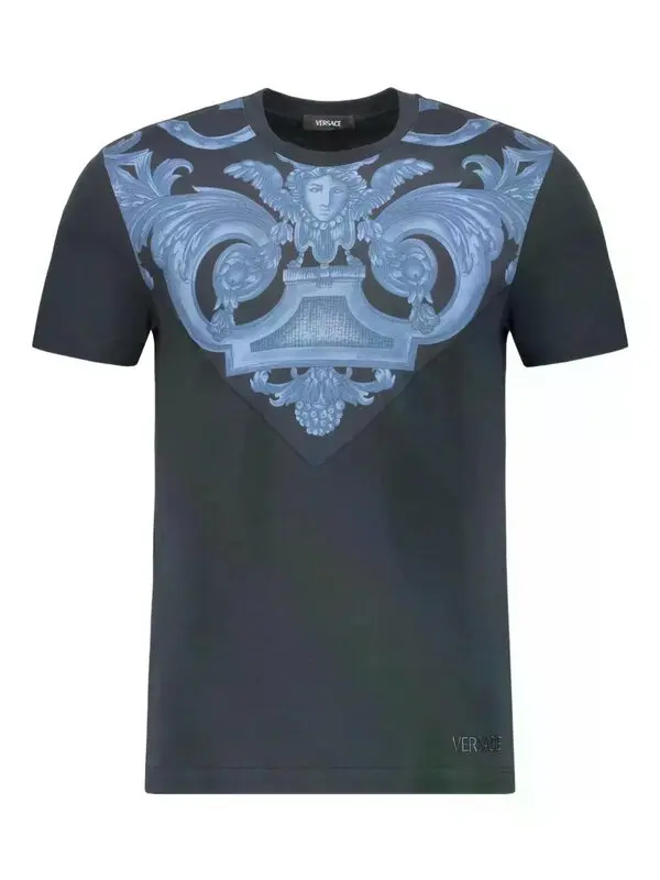 Versace Barocco-print T-shirt - Blue