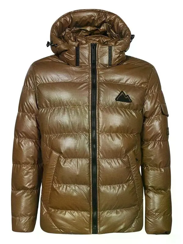POINT ZERO Hooded Down Jacket - Brown