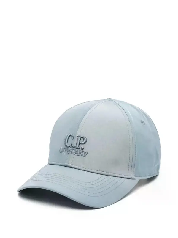 C.P. COMPANY Logo-embroidered Cap - Blue
