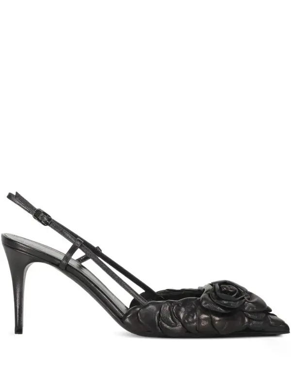 Valentino Garavani 80mm Atelier Slingback Pumps - Black