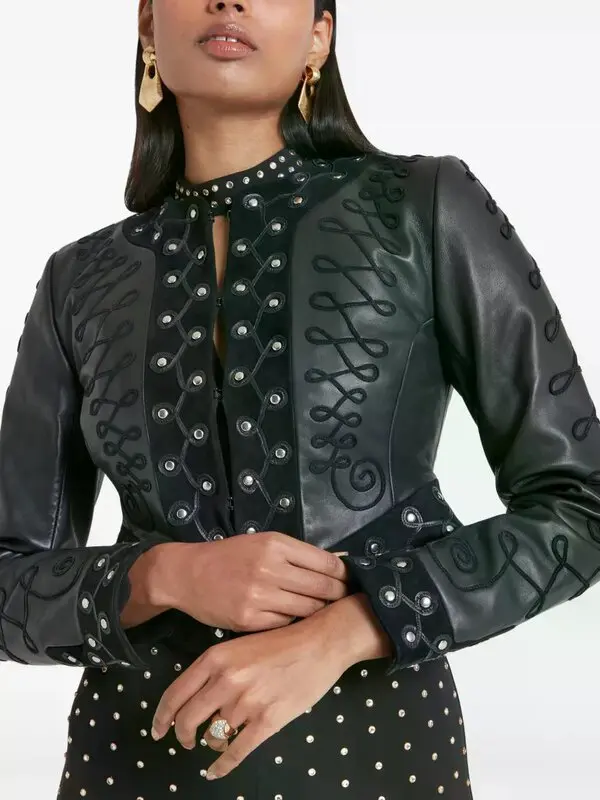 TEMPERLEY LONDON Pablo Leather Jacket - Black