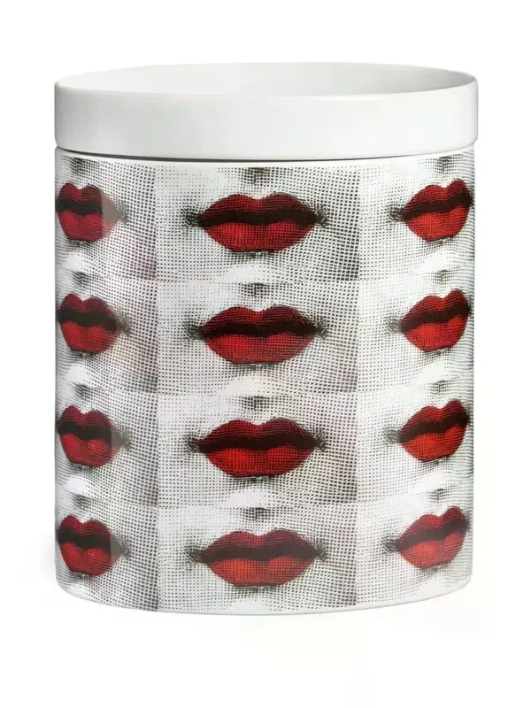 FORNASETTI Nel Mentre Bocche Decor Frutto Proibito Candle - White