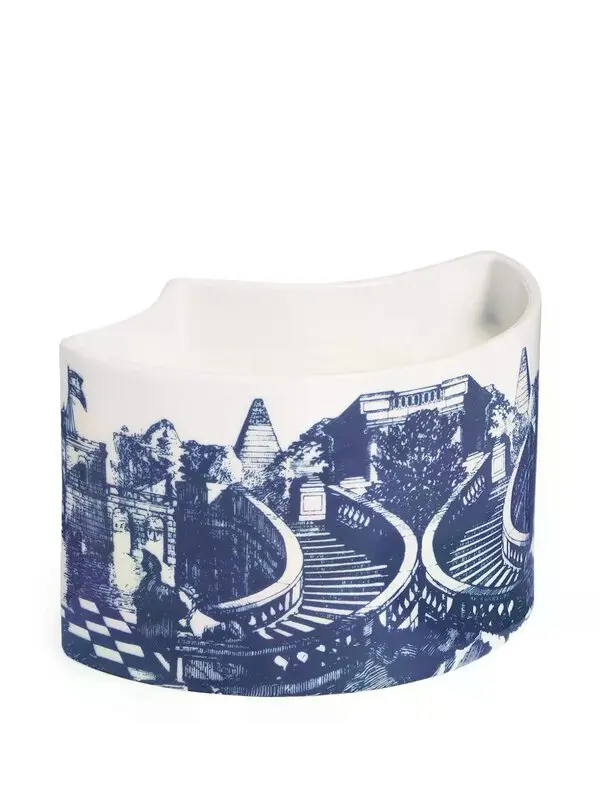FORNASETTI Nel Mentre Giardino Settecentesco Giardino Segreto Candle - Blue
