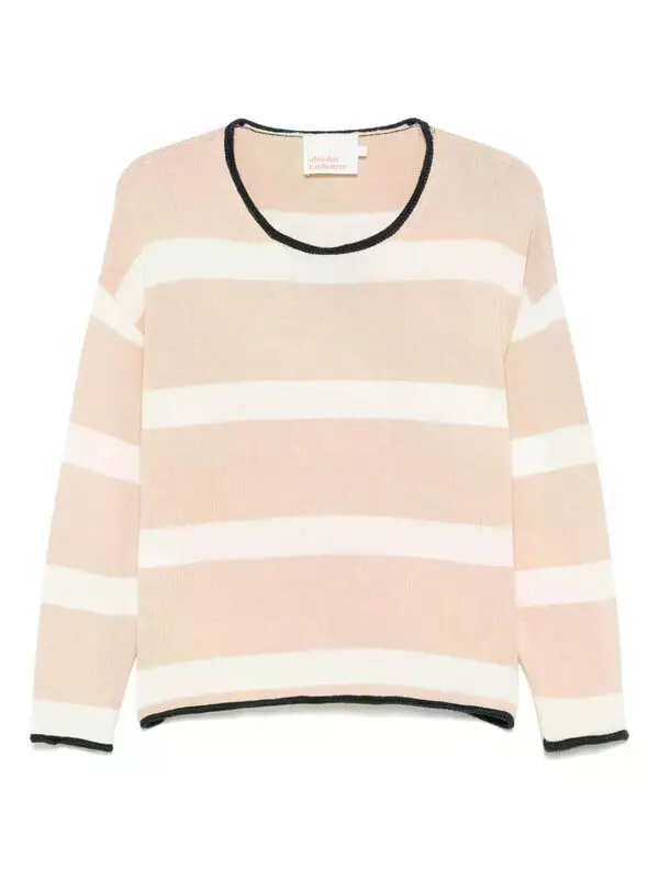 ABSOLUT CASHMERE Carmen Striped Sweater