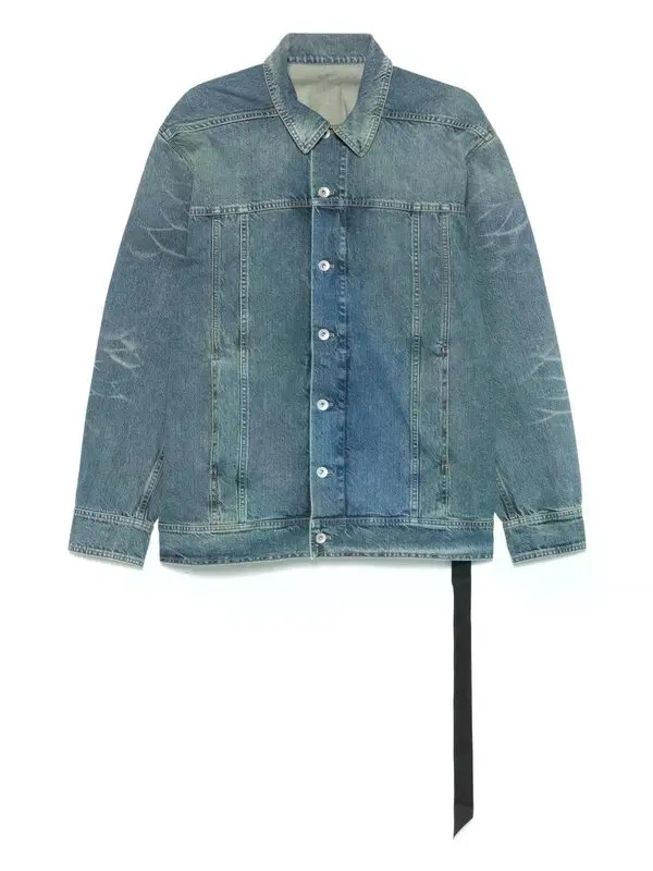Rick Owens Jumbo Denim Jacket - Blue