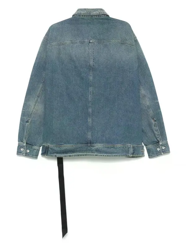 Rick Owens Jumbo Denim Jacket - Blue