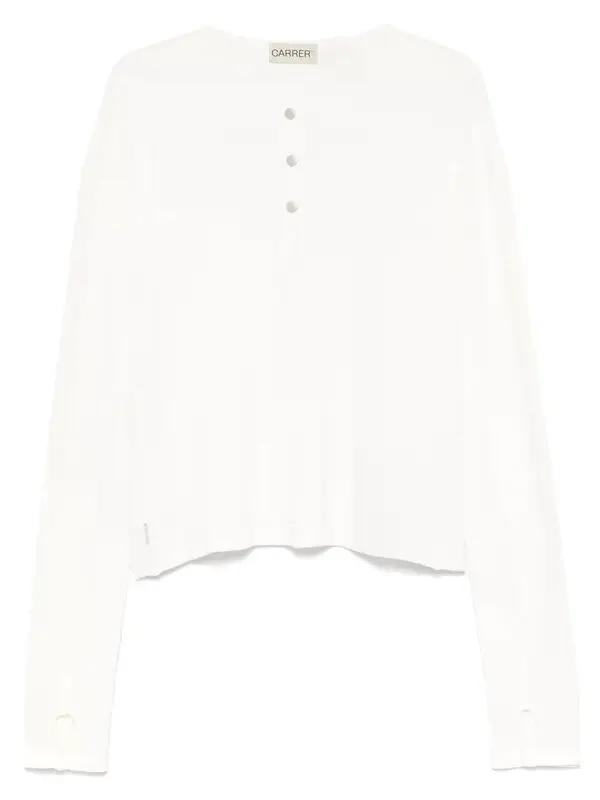 CARRER Lis Henley T-shirt - Neutrals