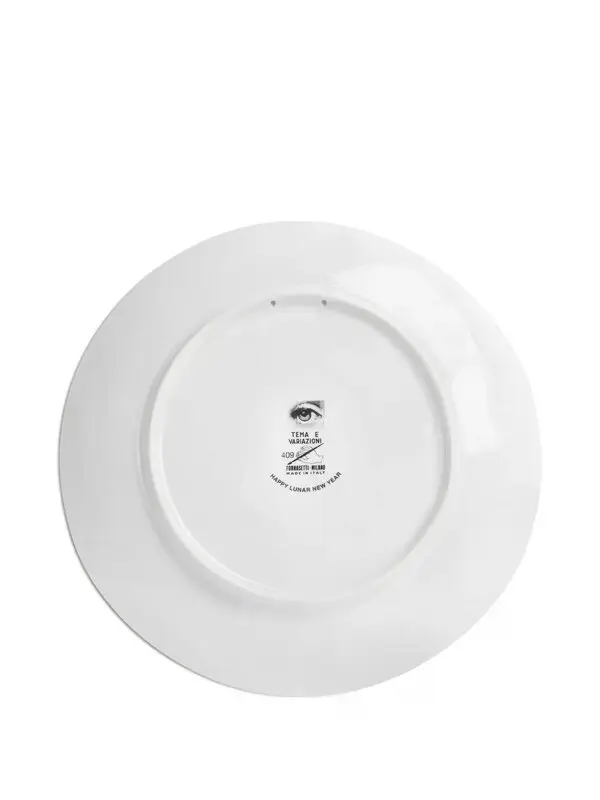 FORNASETTI Tema E Variazioni N.409 Wall Plate - White