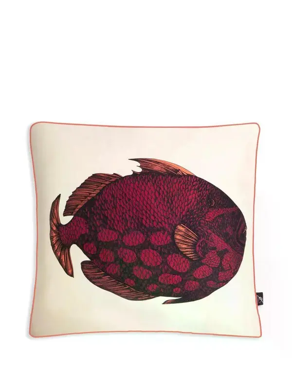 FORNASETTI Pesce Balestra Cushion - Neutrals