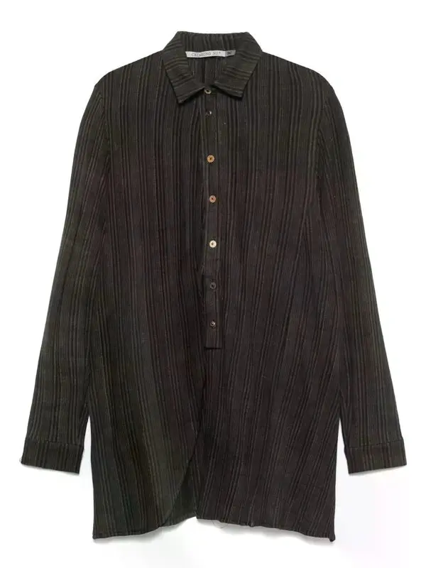 CHIAHUNG SU Striped Shirt - Grey