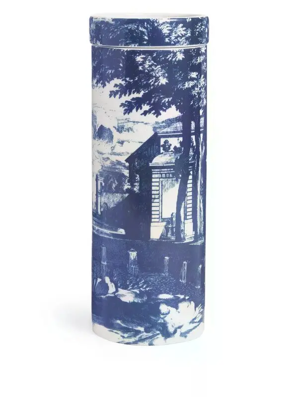 FORNASETTI Nel Mentre Giardino Settecentesco Giardino Segreto Candle - Blue