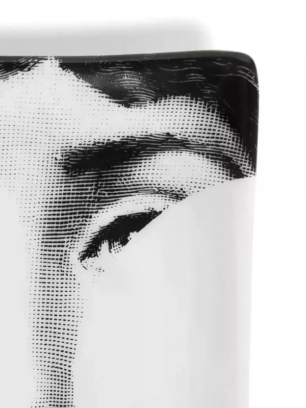 FORNASETTI Tema E Variazioni N.149 Rectangular Ashtray - White