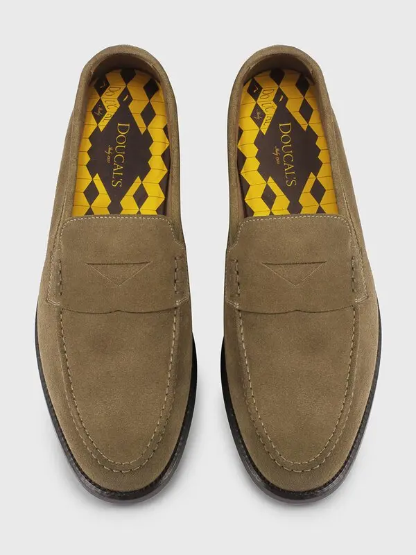 DOUCAL'S Suede Loafers - Mud