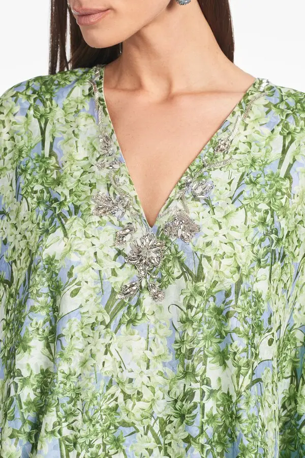 Sachin & Babi Arna Kaftan - Peridot Bouquet